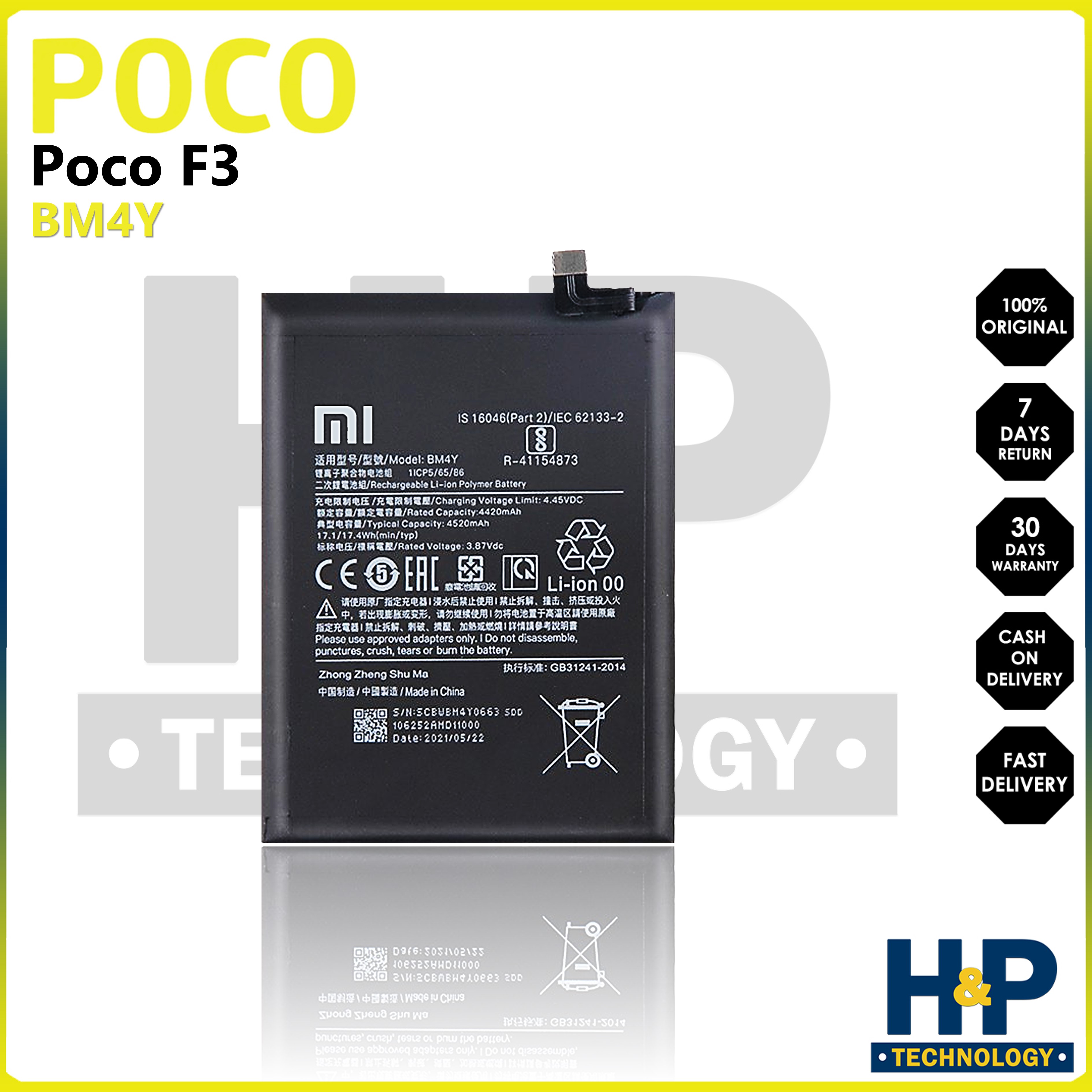 BM4Y Battery for Poco F3 | Lazada PH
