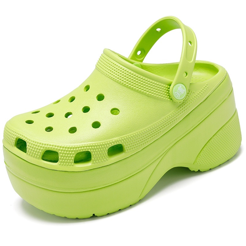 ♈ Spot delivery High-quality Lightweight 10cm/4inch Heeled Wedge Croc ...