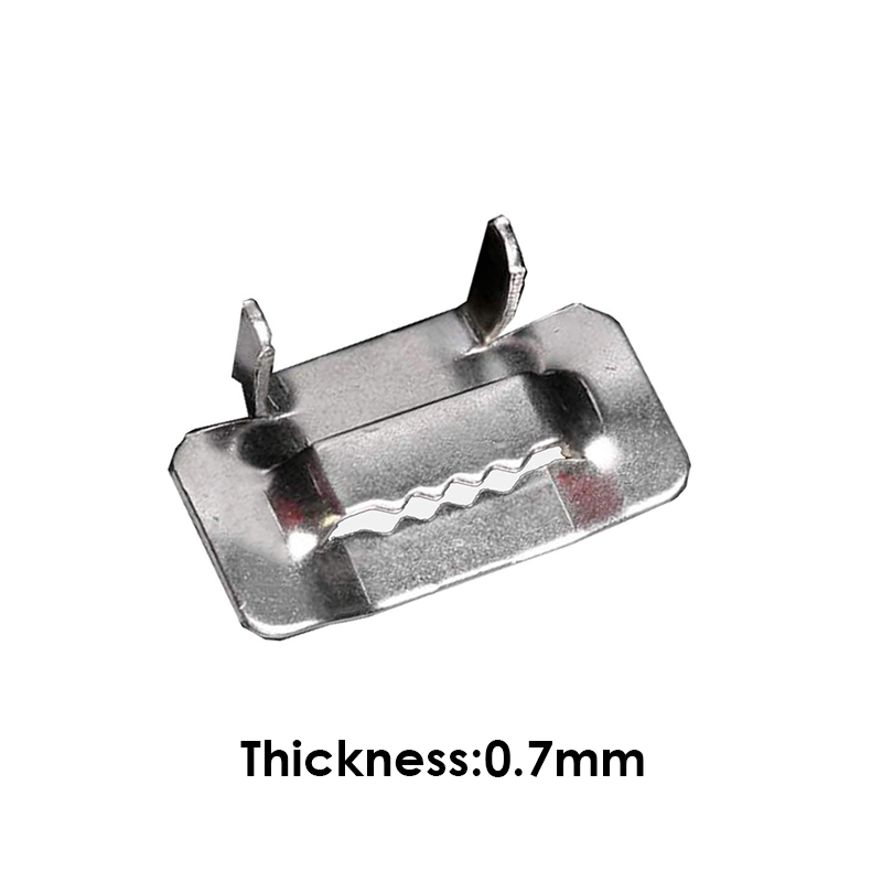 100Pcs 304 Stainless Steel Straps Buckles / Banding Clips 1/2 Inch 3/4 ...