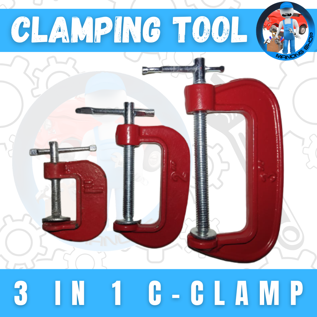 Manong Shop 3 In 1 Mini C-Clamp 25Mm 50Mm 75Mm Clamping Tool Carpentry ...