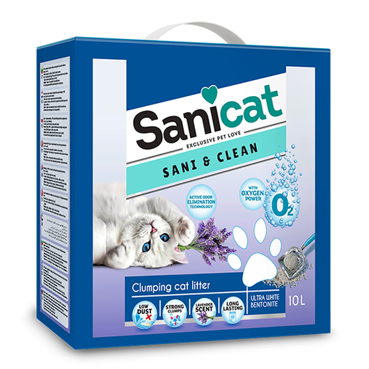 SANICAT SANI & CLEAN CAT LITTER 10L - WHITE BENTONITE | Lazada PH