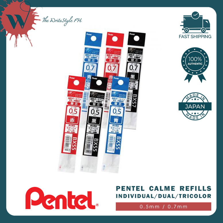 Pentel Calme Ballpoint Pen Refills (0.5mm / 0.7mm) | Lazada PH