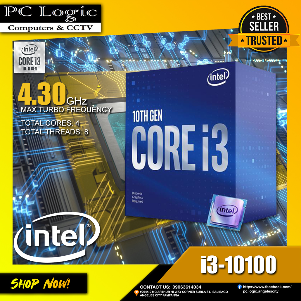 Intel® Core™ i3-10100 BOX 10th Generation Processor 4 Cores | 8 Threads ...