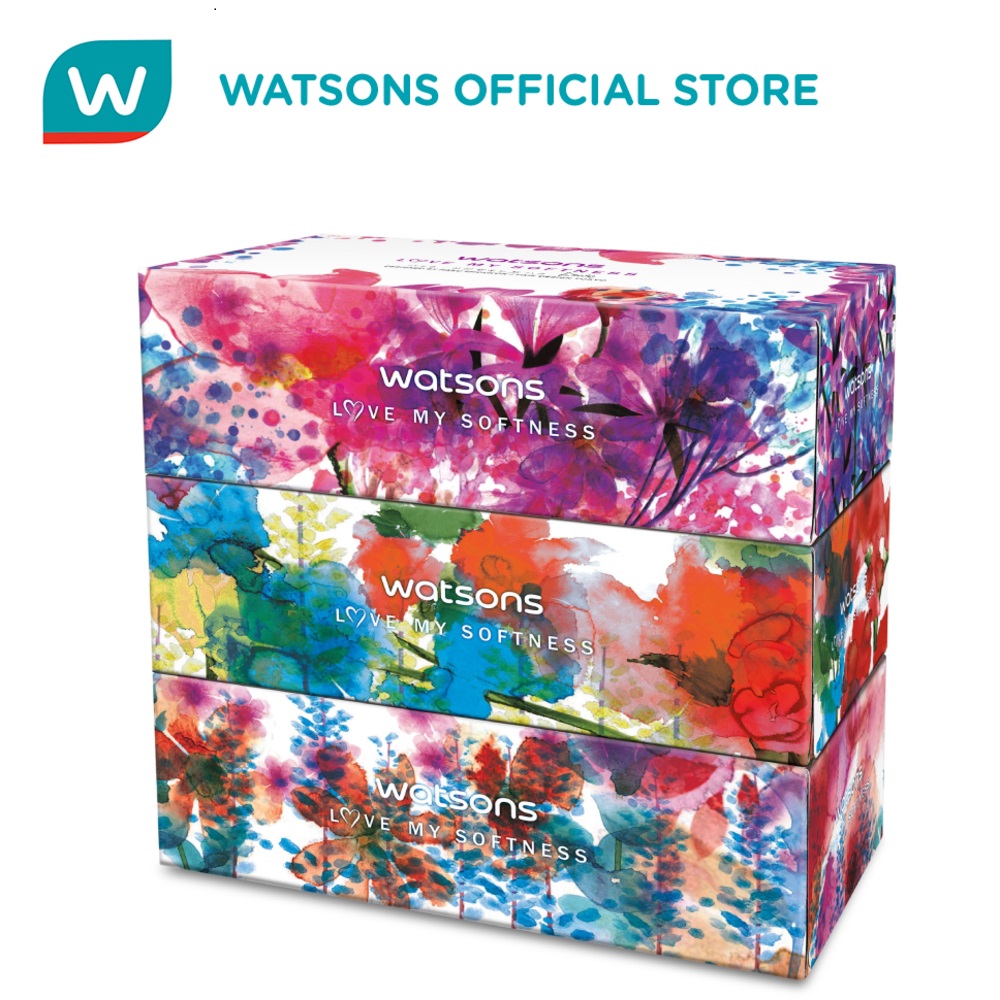 WATSONS X- Flower Tissue Box 100s 3ply x 3 box | Lazada PH