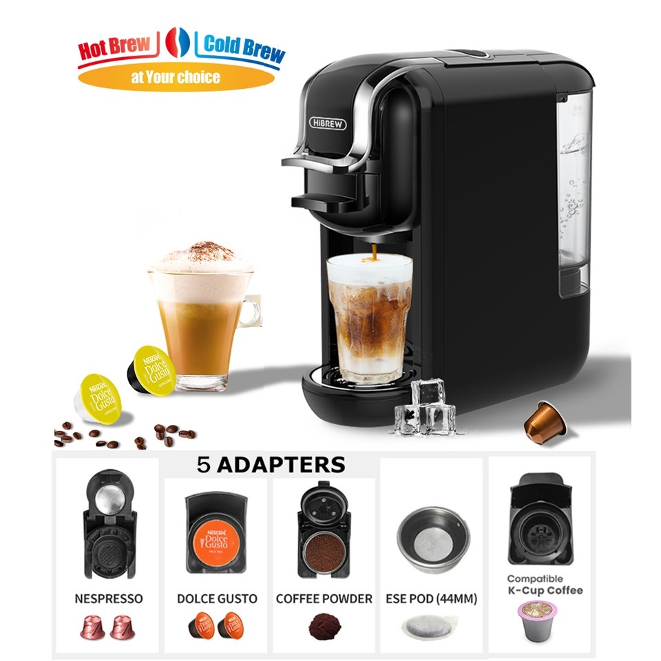 HiBREW 5 in 1 Multiple Capsule Expresso Machine for Nestle Dolce Gusto ...