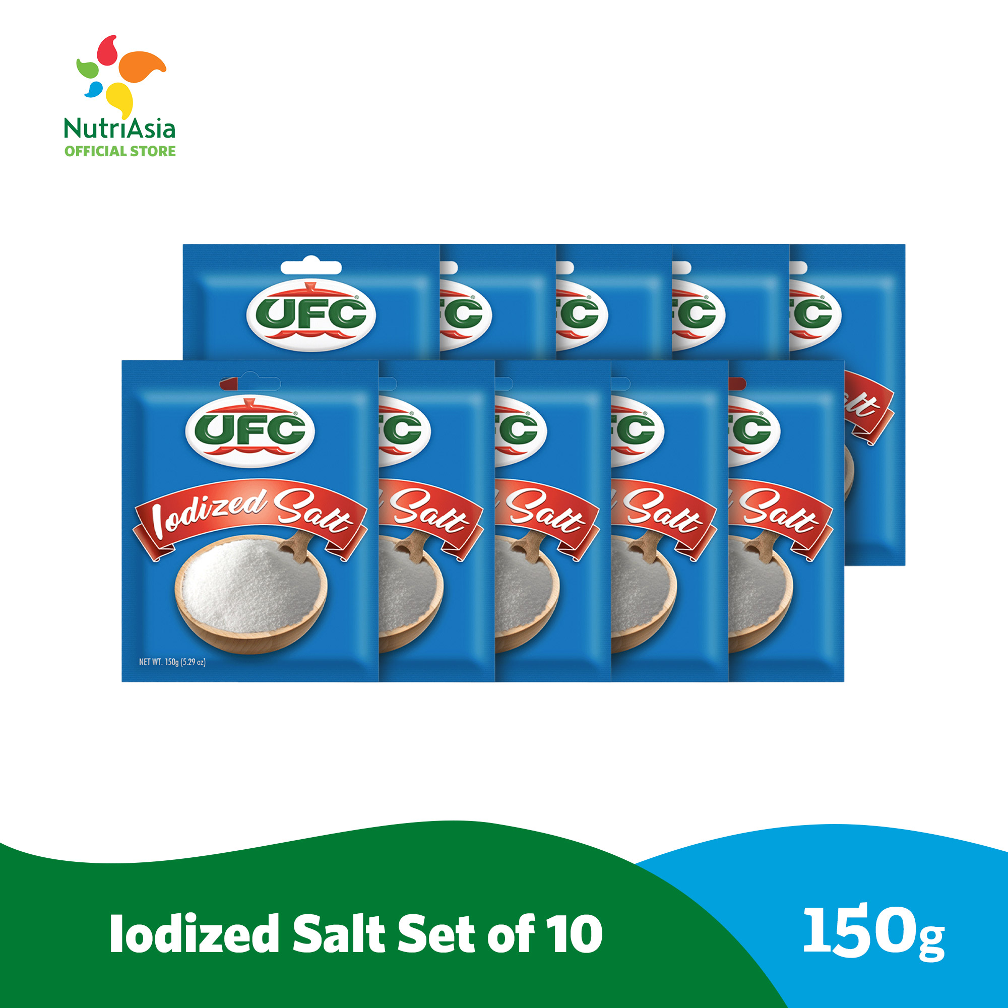 UFC Iodized Salt 150 g Set of 10 | Lazada PH