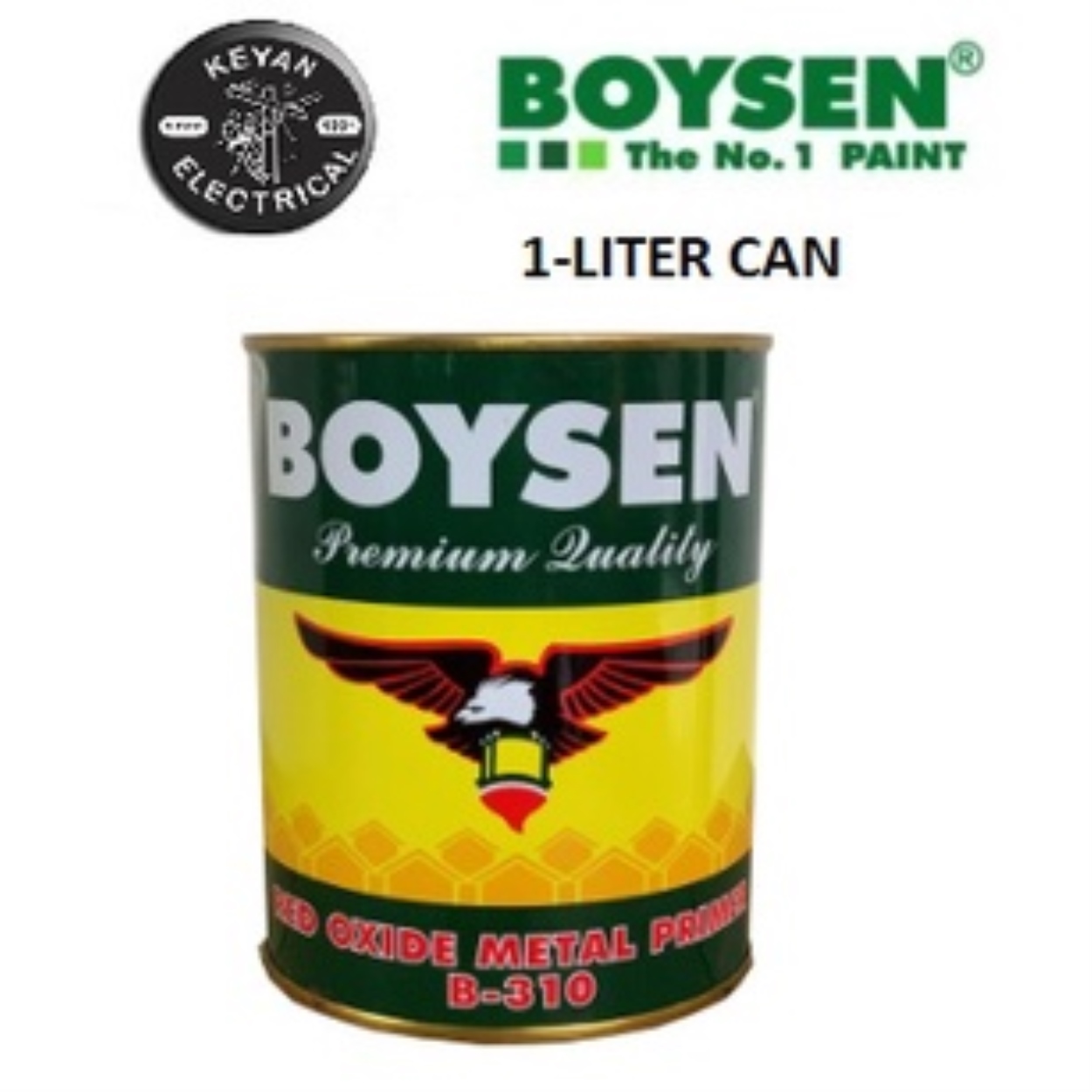 BOYSEN QDE FLATWALL METAL PRIMER Oxide QUICK DRY ENAMEL 1 Liter For ...