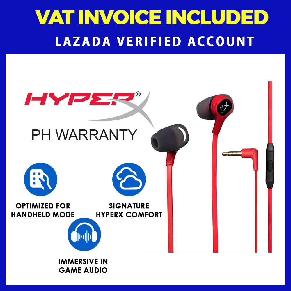 HyperX Cloud Earbuds Gaming Earphones with Mic | Lazada PH