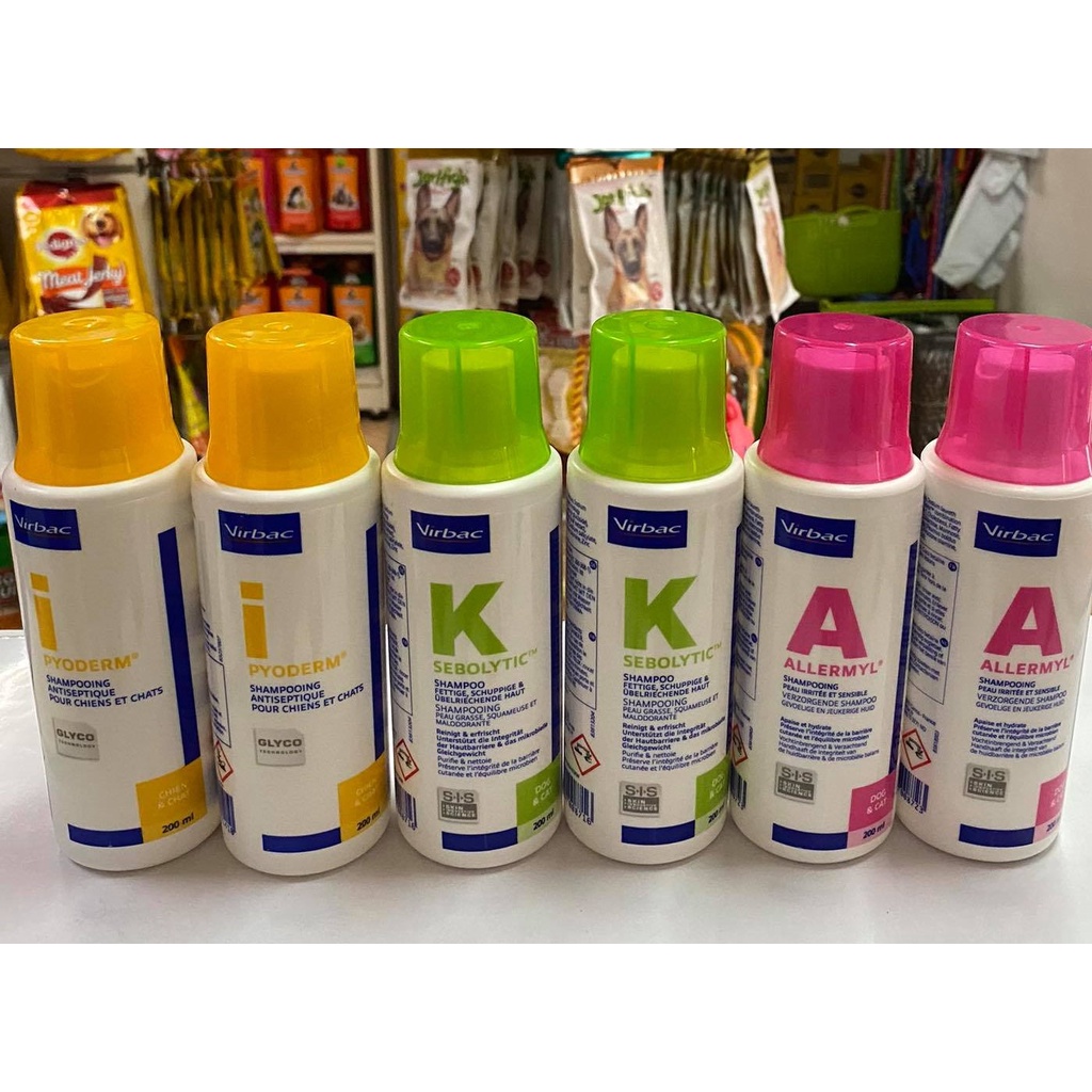 VIRBAC Shampoo (Allermyl, Pyoderm, Sebolytic) 200ML | Lazada PH