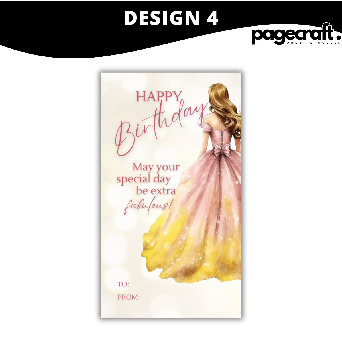 Birthday Gift Tags Princess Collection 10pcs 3.5x2 inches Tag for Gifts ...