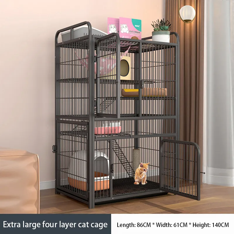 Cat Cage Super Large Space Indoor Home Cat House Luxury Cattery Large ...