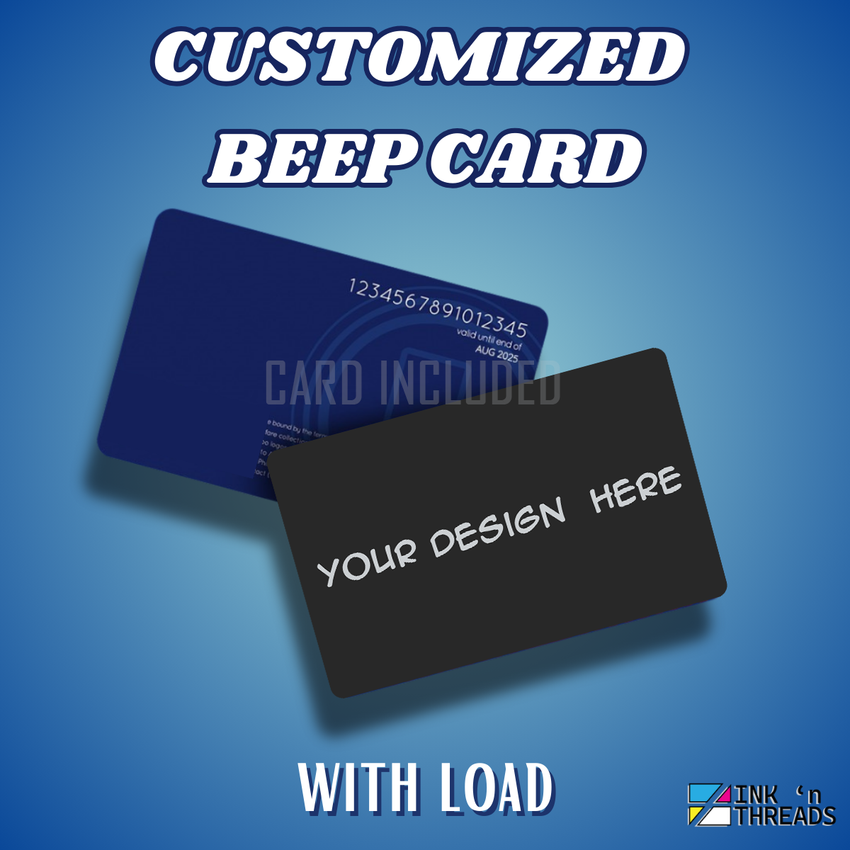 Custoized Beep Card for LRT1-2/MRT/MODERN JEEPNEYS with 20 Load | Lazada PH