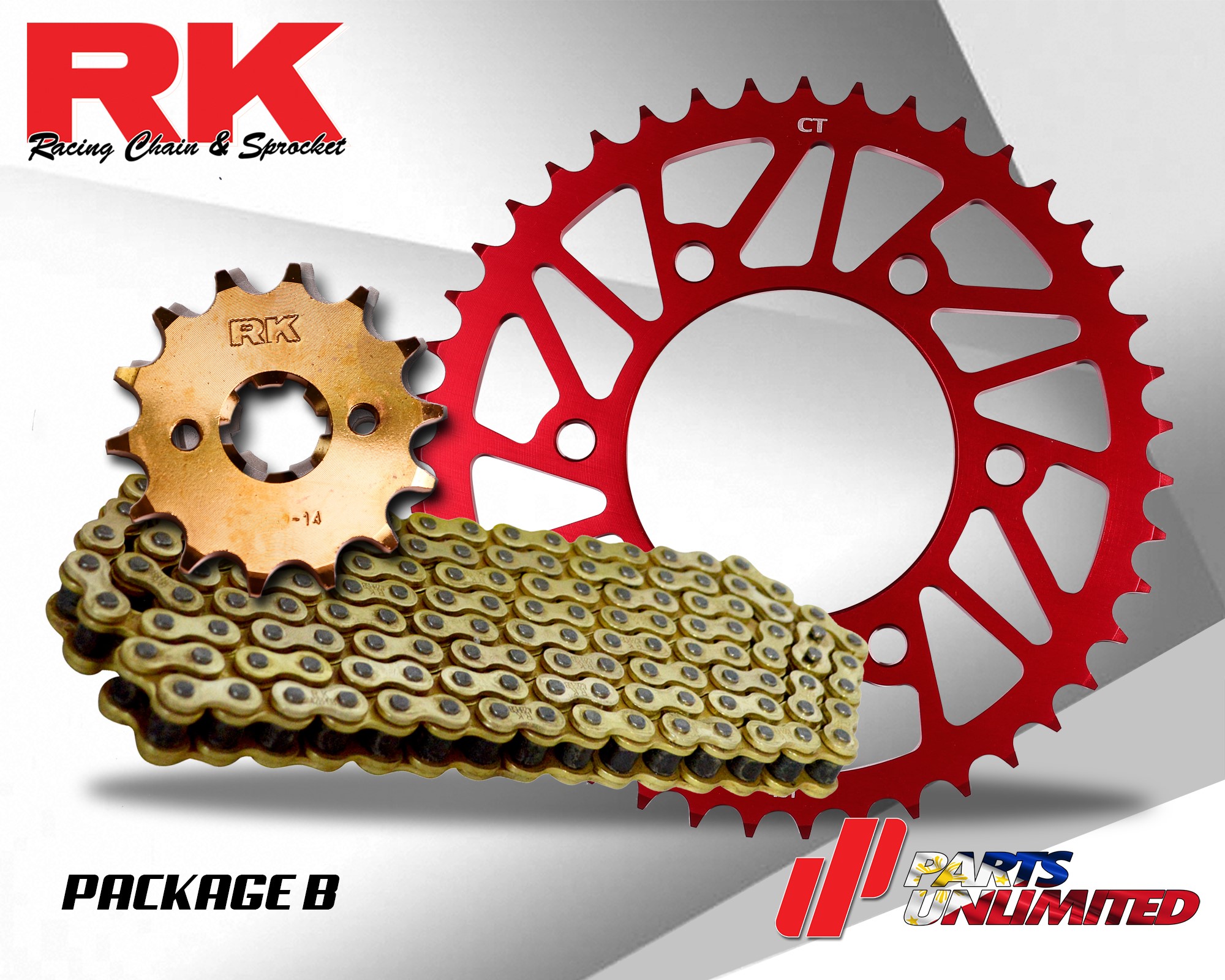 CHAIN AND SPROCKET SET (PACKAGE B) FOR SNIPER 150/155 | Lazada PH