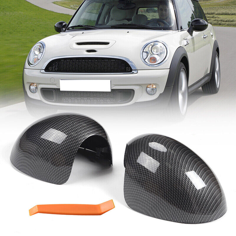 For Mini Cooper R55 R56 R57 R58 R59 R60 R61 Carbon Fiber Style Mirror ...