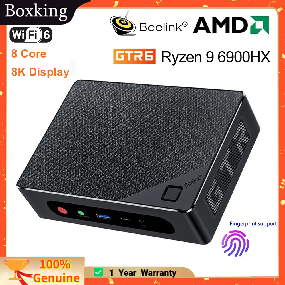 2023 Beelink GTR6 Ryzen 9 6900HX DDR5 Windows 11 Pro Mini PC Gamer 8K ...
