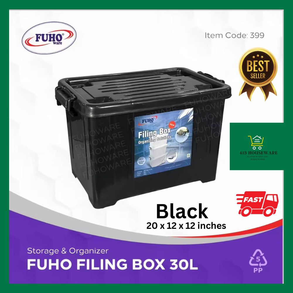 Filing Box 30L Storage Box Folder Envelope Toys Papers Documents Box ...