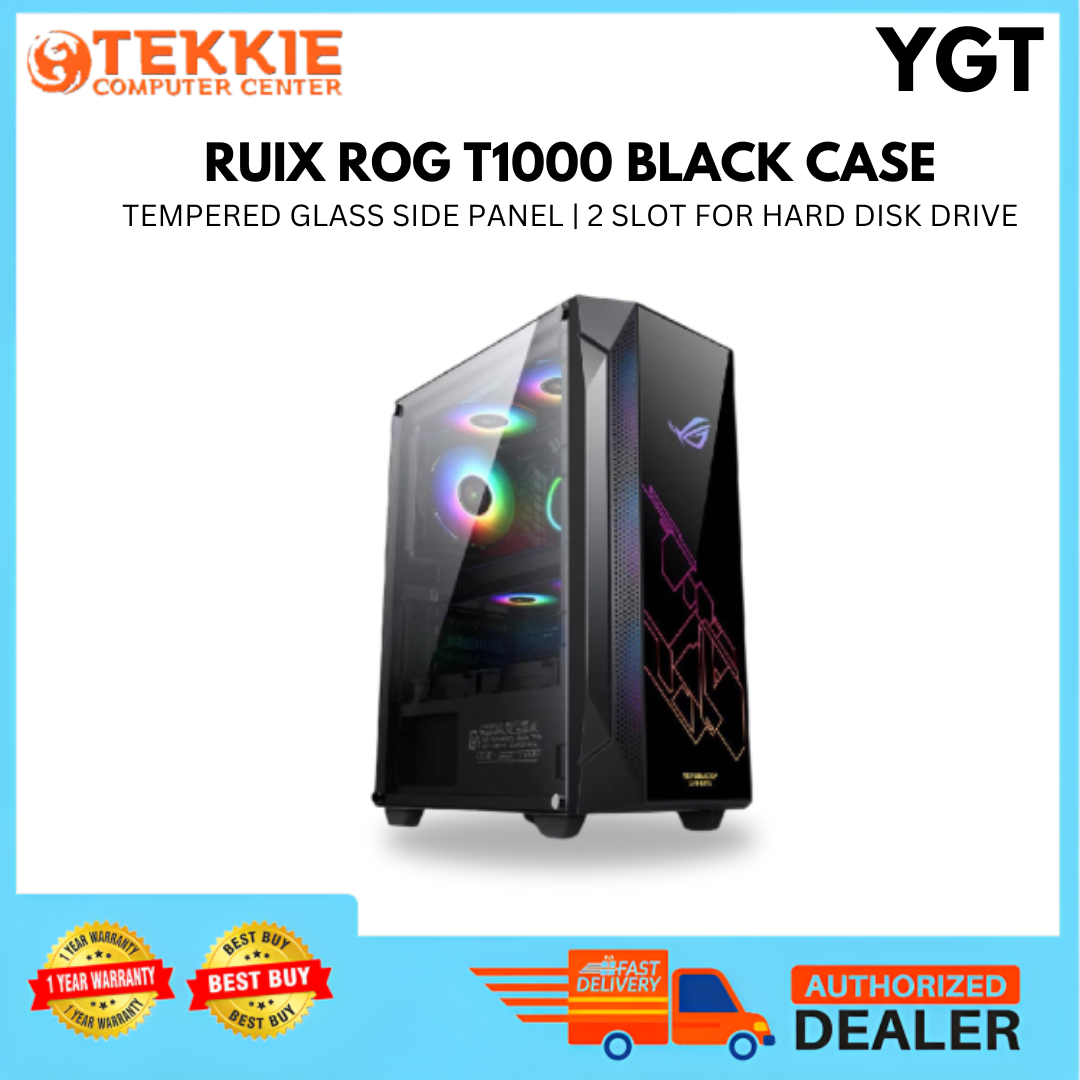 RUIX ROG T1000 BLACK/WHITE CASE | Lazada PH