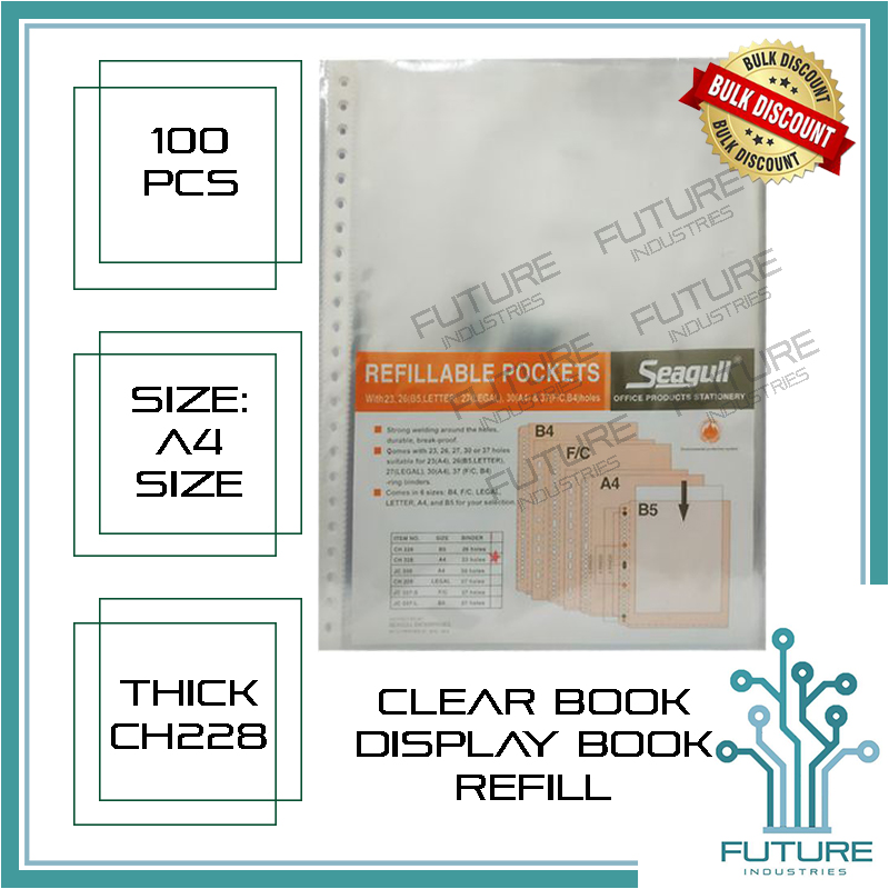 Clear Book Refill Display Book Refill Clearbook Refill Original Seagull ...