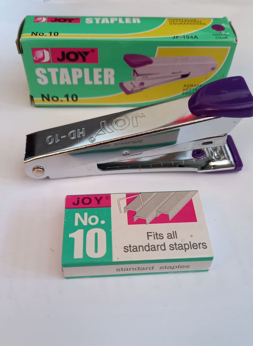Joy stapler no. 10 with 1 box staple wire no. 10 | Lazada PH