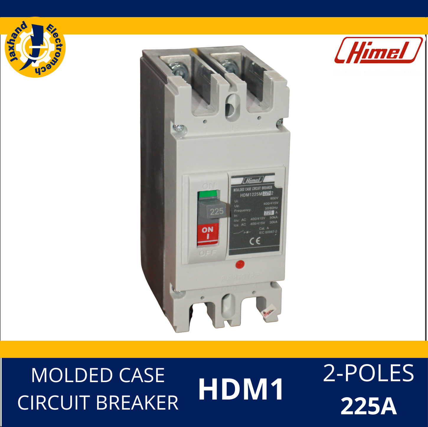 Himel Molded Case Circuit Breaker 125A - 225A, 2-poles, 220V~415VAC ...