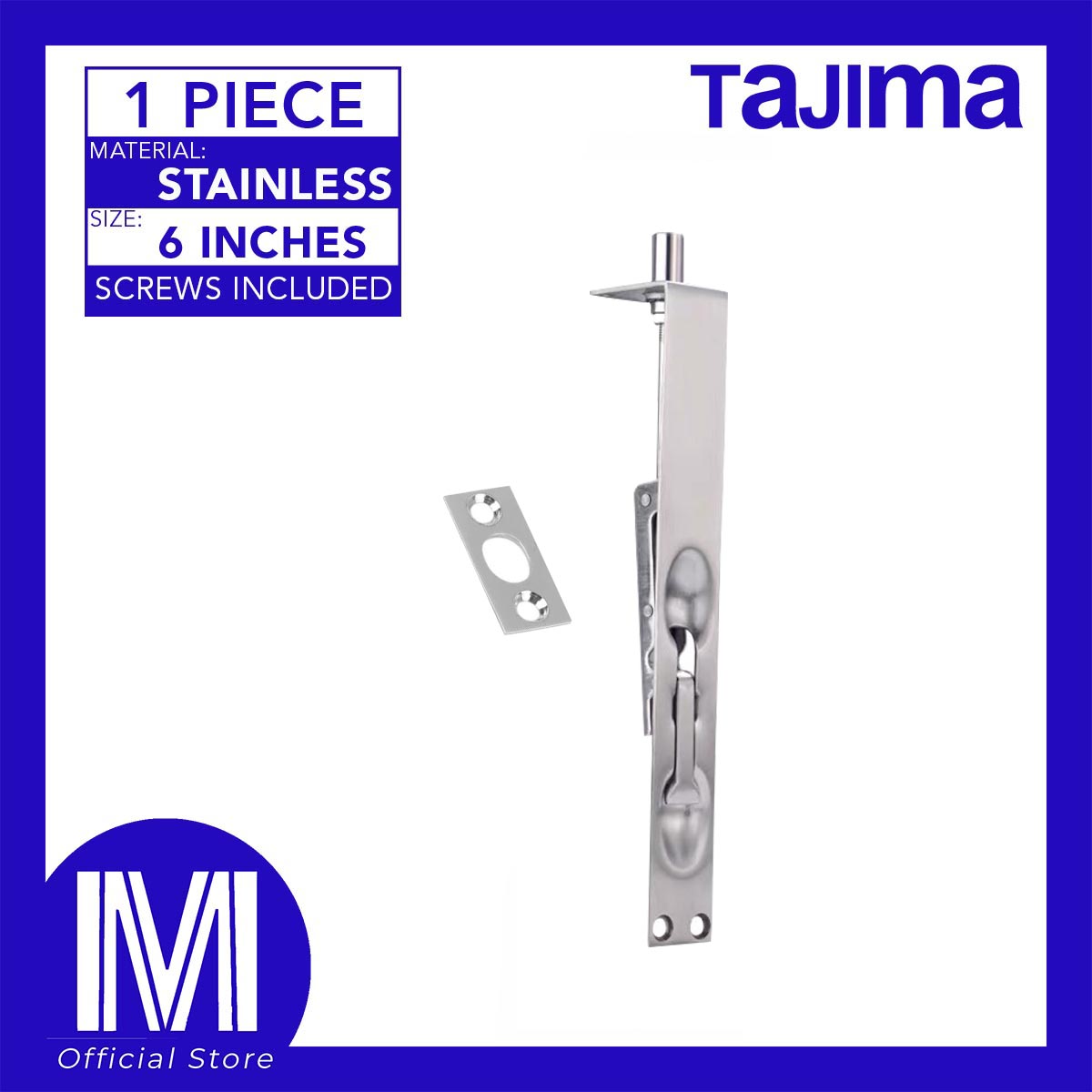 Stainless Flush Bolt Door Lock (6 inches) | Lazada PH