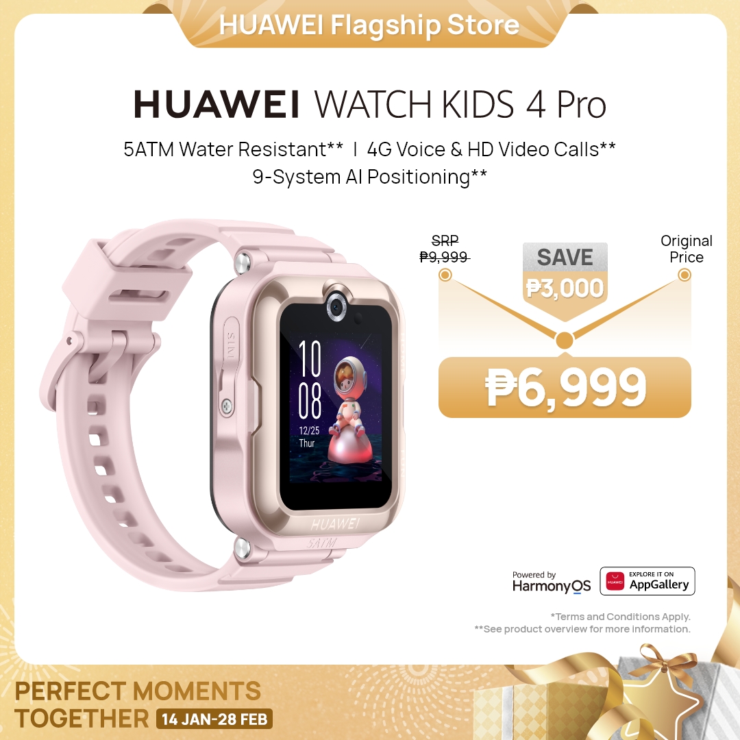 HUAWEI WATCH KIDS 4 Pro Smartwatch | 9-System AI Positioning | 4G Voice ...