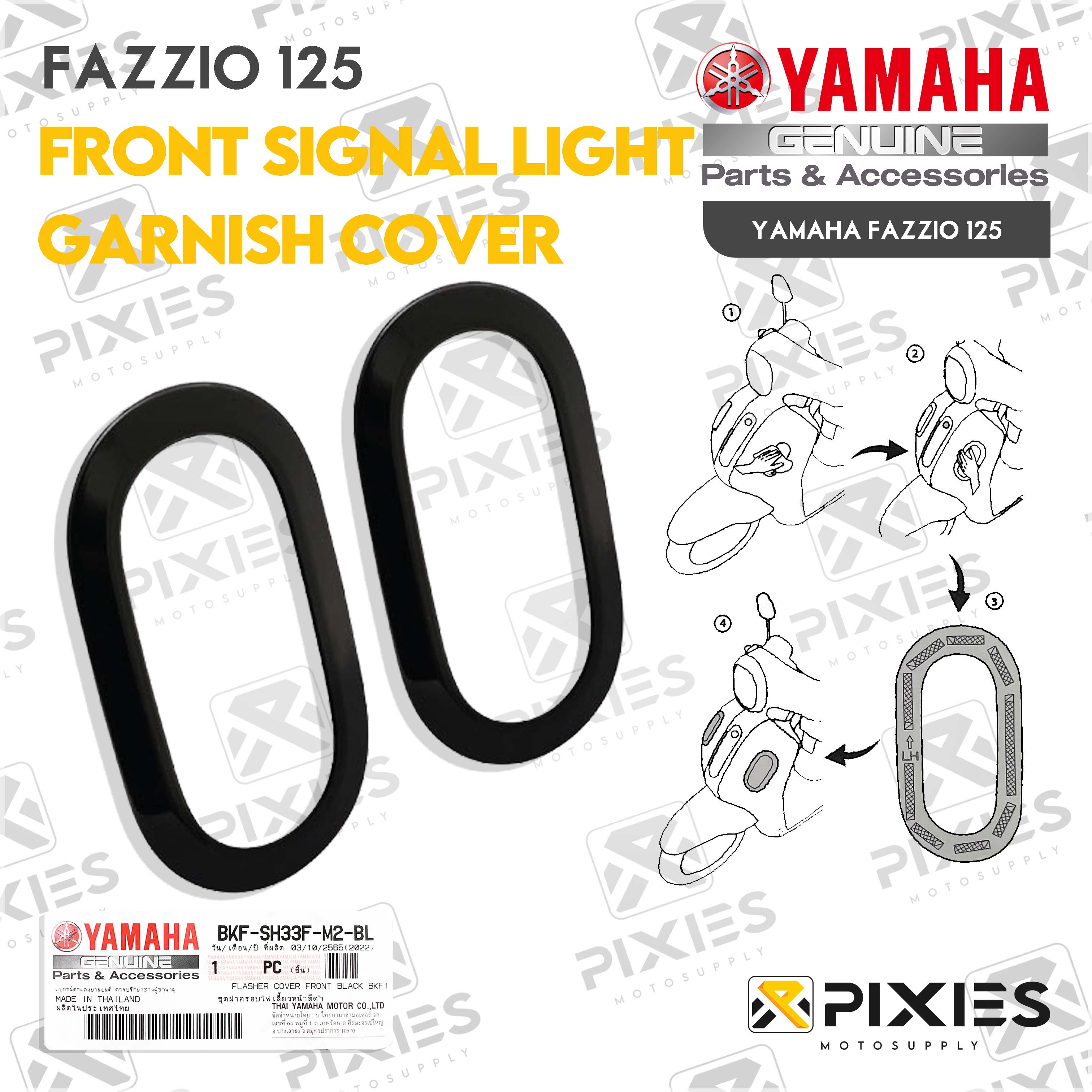 BKFSH33FM2 YAMAHA ACCESSORIES YAMAHA FAZZIO 125 FRONT SIGNAL GARNISH ...