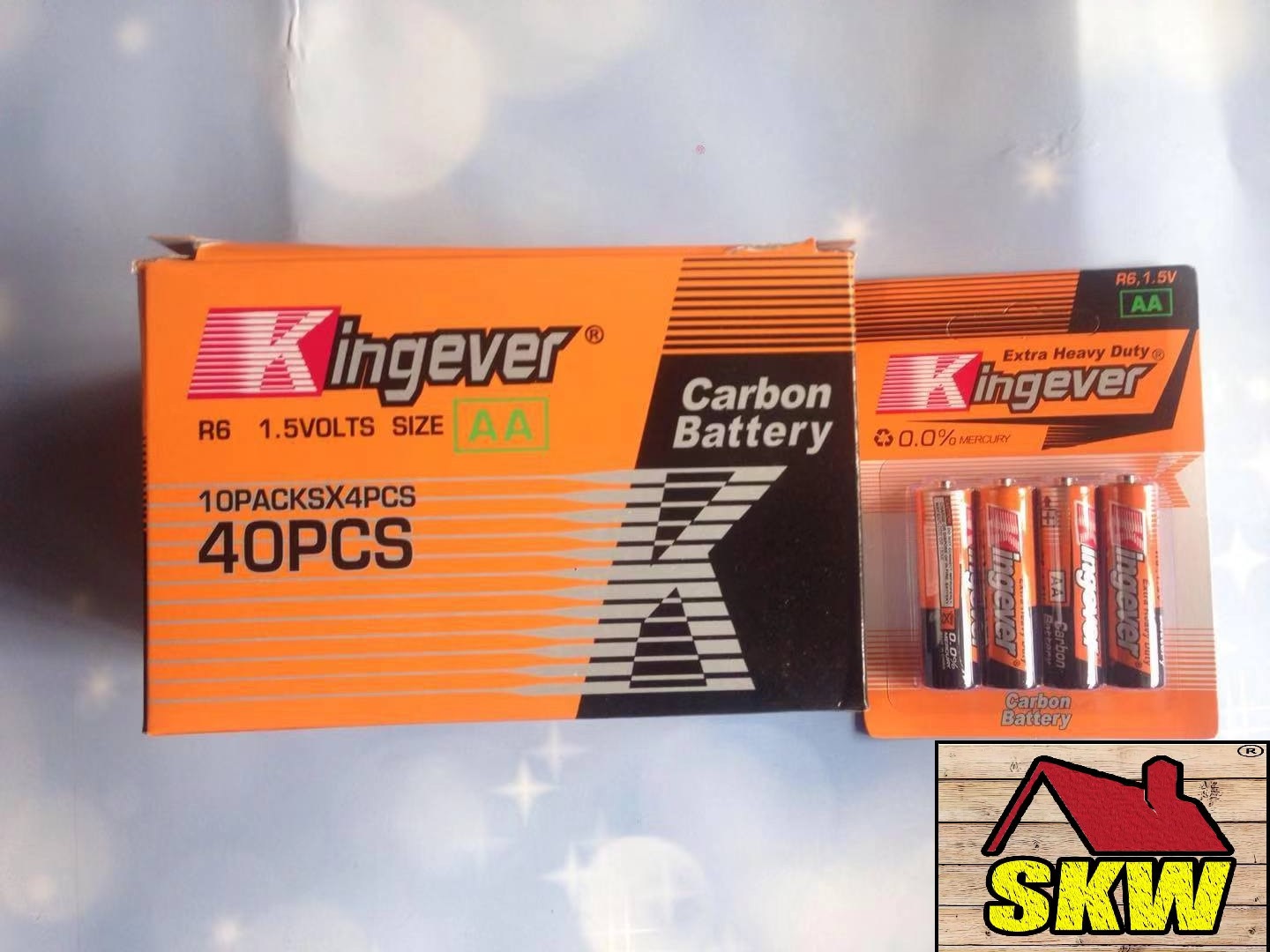 KingEver 40pcs Battery Extra Heavy Duty AA/AAA Carbon Battery 40pcs In ...