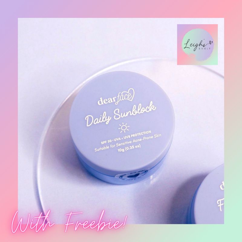 Dear Face DAILY SUNBLOCK SPF 30 | WITH FREEBIE | Lazada PH