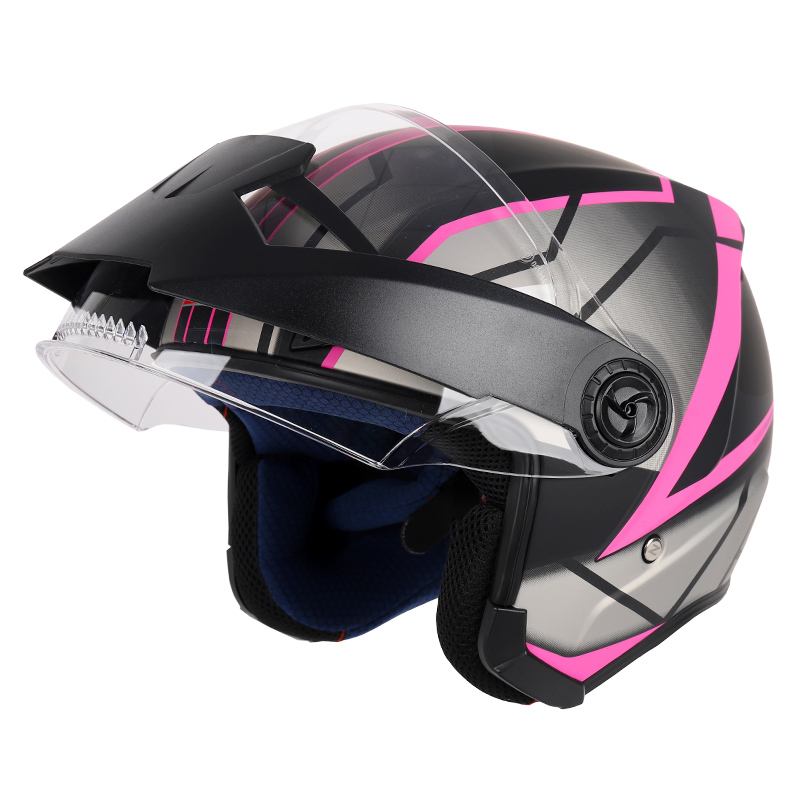 Zebra 132 half-face single-face mask motorcycle helmet | Lazada PH