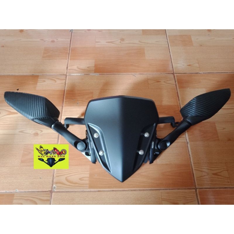 SUZUKI SMASH 110/115 R25 SIDEMIRROR, BRACKET AND VISOR SET | Lazada PH