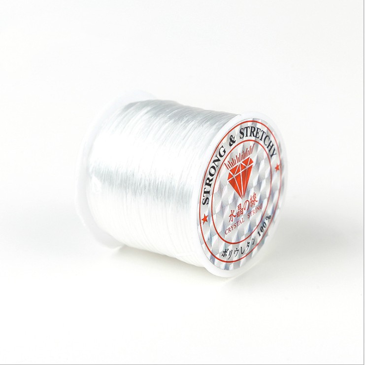 50m/roll 0.7mm stretch thread crystal silk thread nylon thread beaded ...