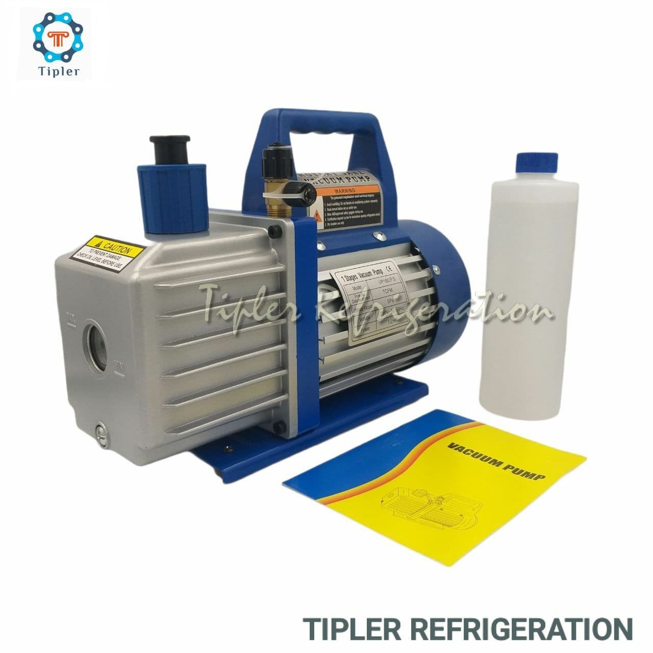 Rotary Vane Professional Vacuum Pump 1/2 HP Single Stage VP160 (7CFM ...