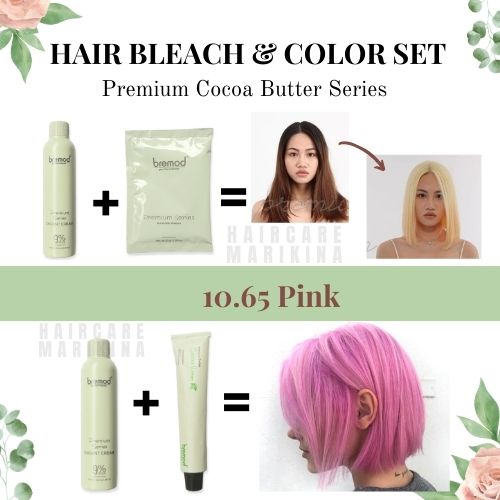 10.65 PINK BUNDLE! Bremod Premium Series Hair Color with Hair Bleaching ...