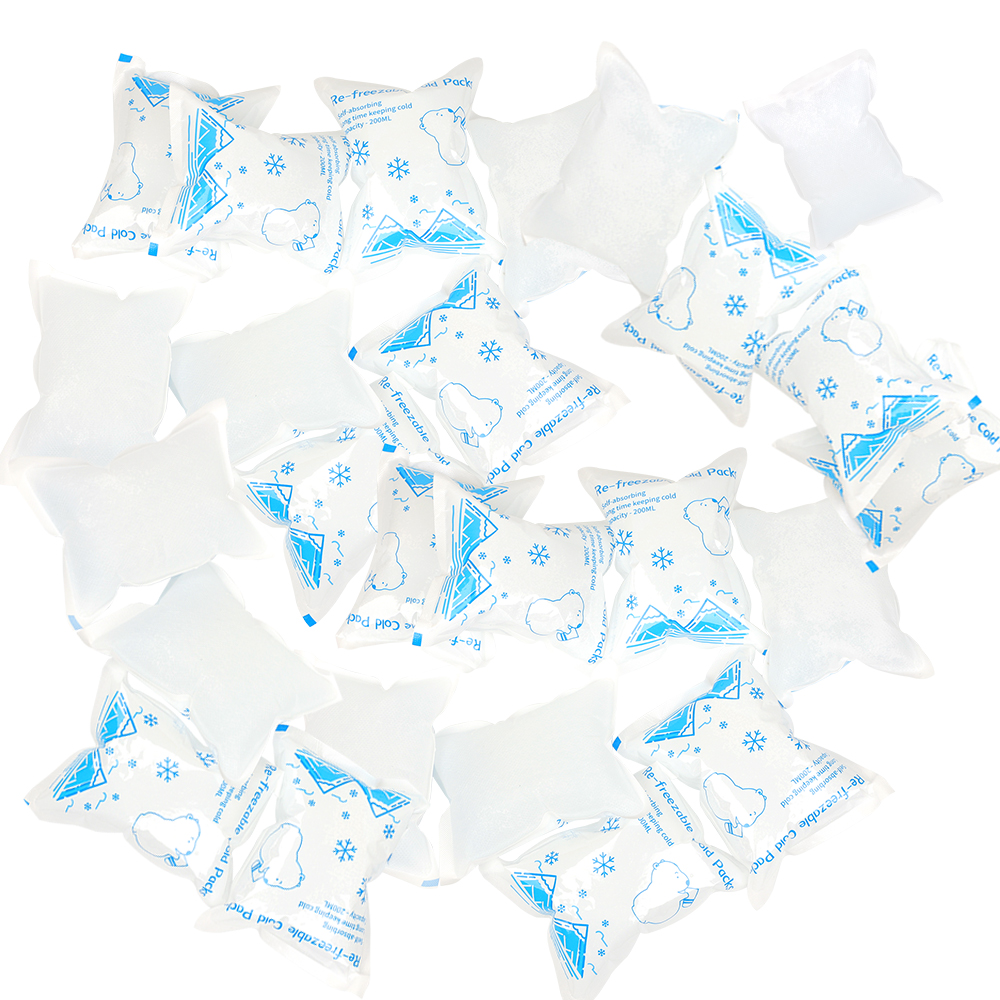 Reusable 2/8/25PCS 200ml Shipping Dry Ice Packs Sheets for Coolers ...