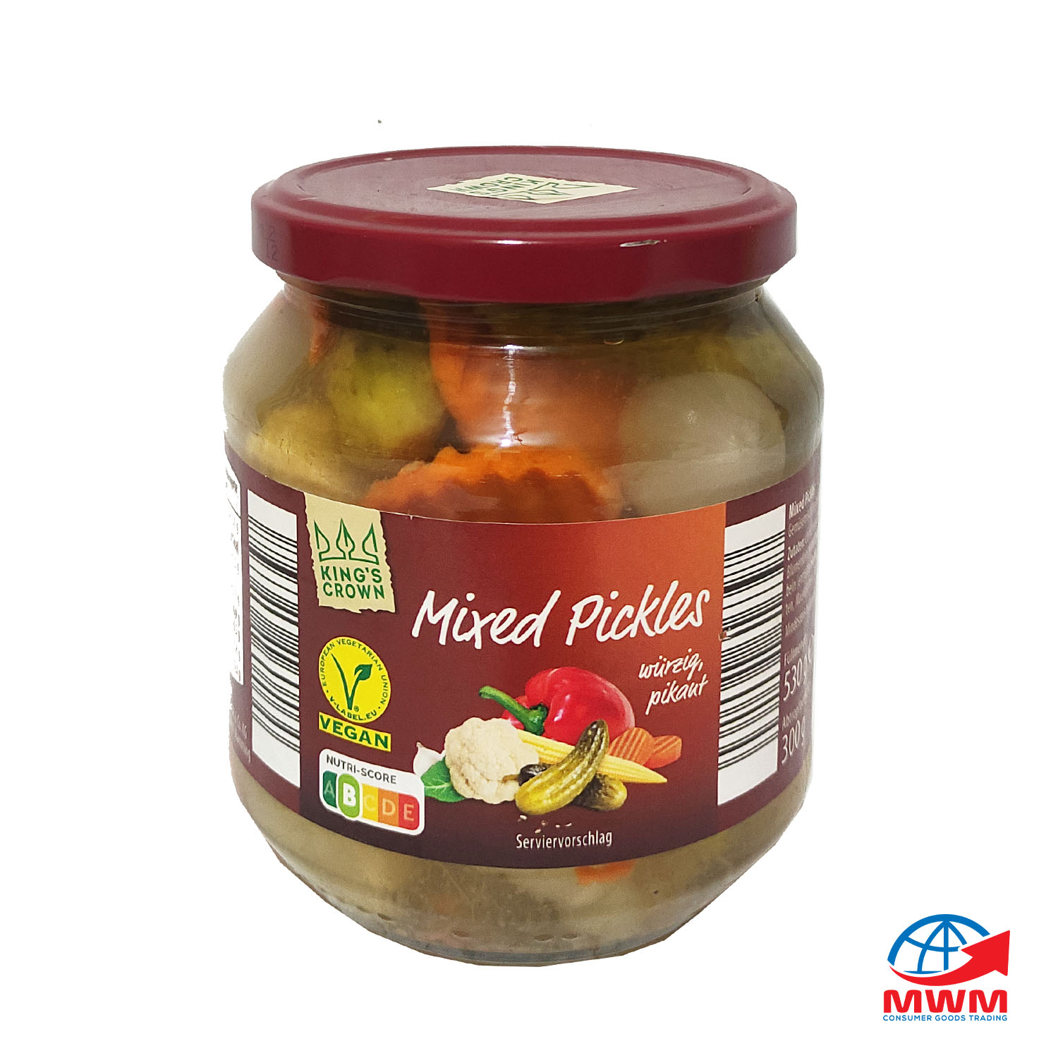 MIXED PICKLES IMPORTED FROM GERMANY KING'S CROWN MIXED PICKLES SPICY ...