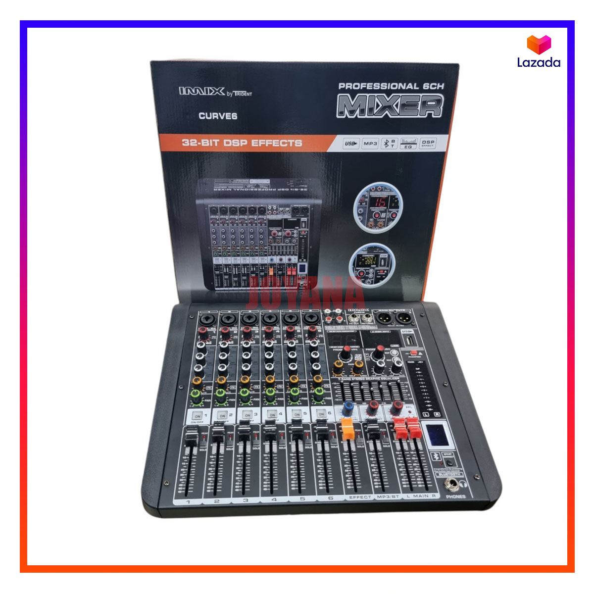 ORIGINAL TRIDENT/ IMIX MIXER CURVE-6 6 CHANNEL32-BIT DSP WITH BLUETOOTH ...