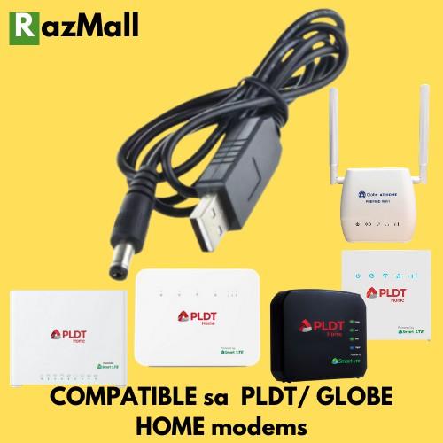 Globe PLDT home Prepaid Wifi to Powerbank Cable (40 Inches) step-up ...