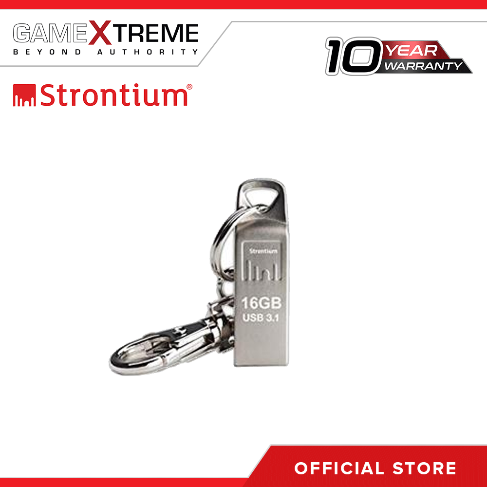 Strontium Ammo SR16GSLAMMOY/SR32SLAMMOY 16GB/32GB USB 3.1 Metal Flash Drive (Silver) | Lazada PH
