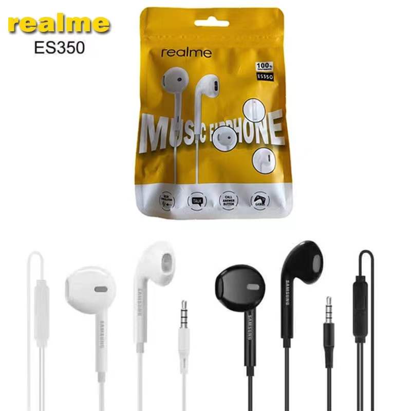 REALME universal earphone / earphones / headset / headphone with mic ...
