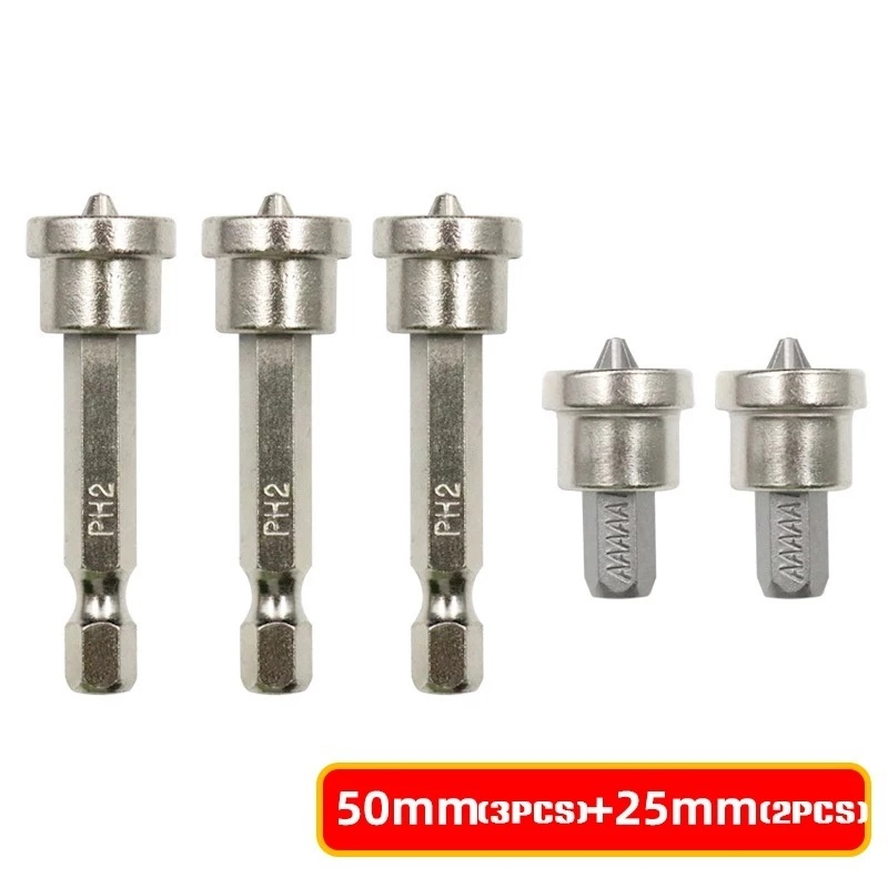 Screwdriver Bits 5PCS Magnetic Positioning Screw Positioning Bit Hex ...