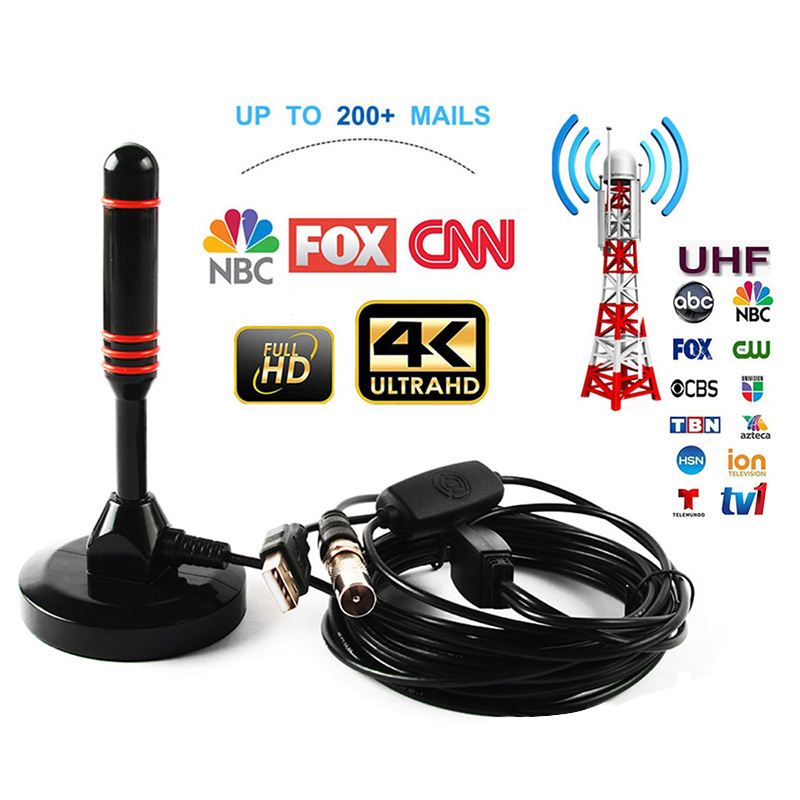 Super Signal Hd Digital Indoor Amplified Tv Signal Receiver Antenna 200 ...