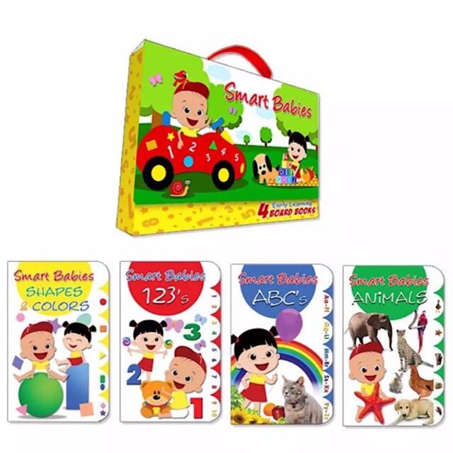 Smart Babies Early Learning (4pcs) Board Books | Lazada PH