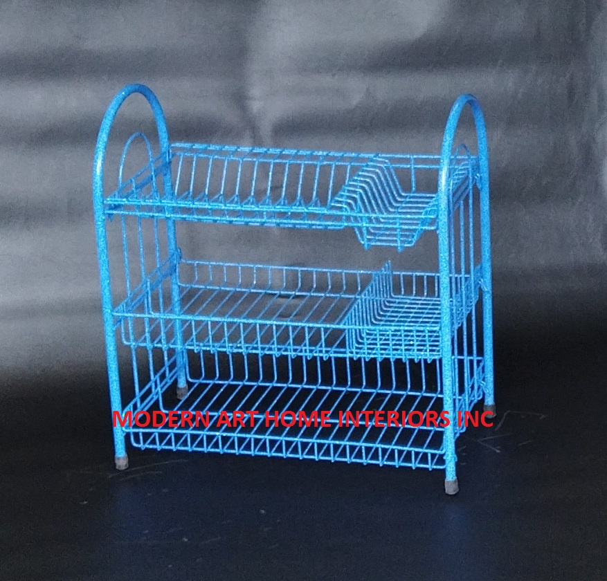 3 LAYERS BLUE DISH RACK DRAINER ORGANIZER | Lazada PH