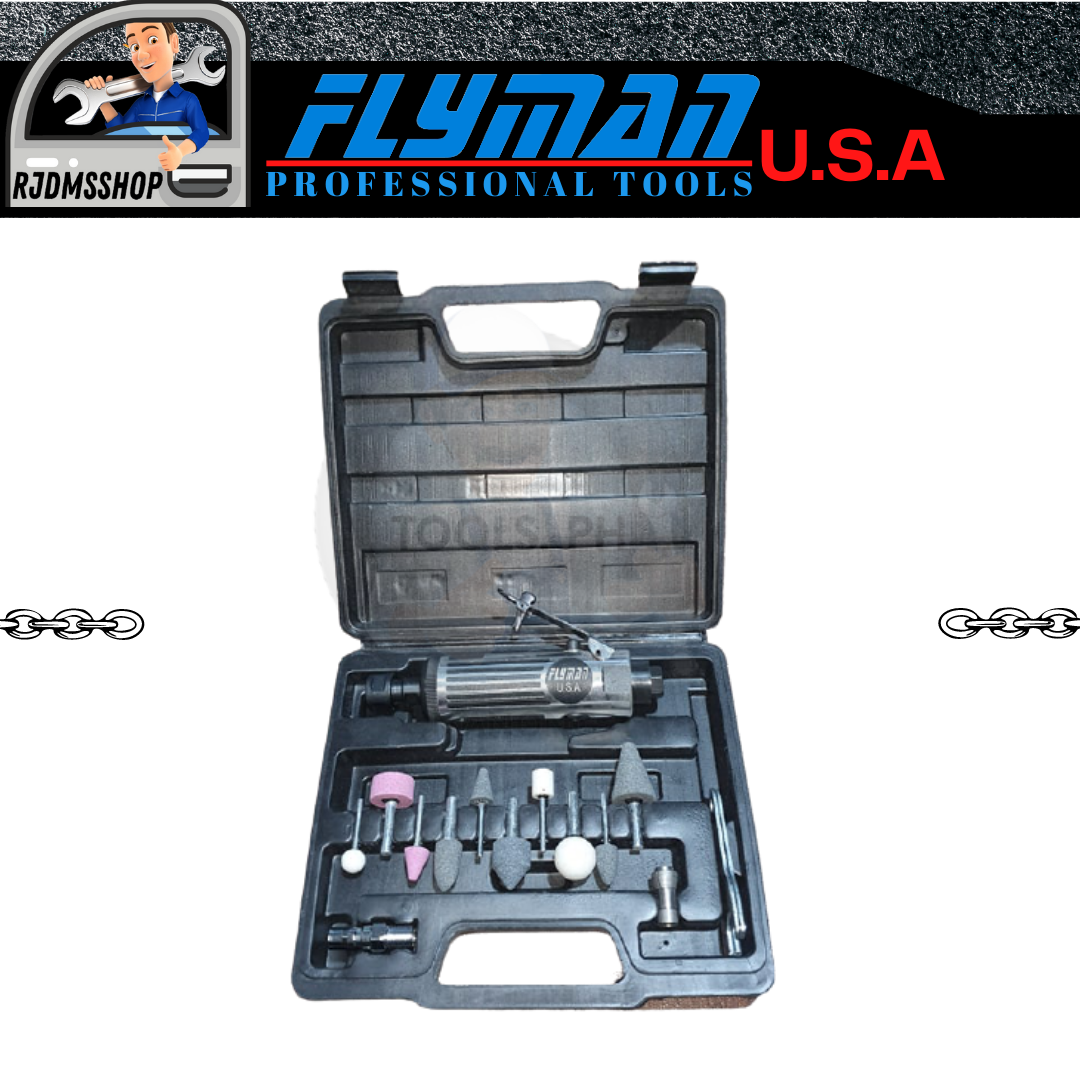 Manong Shop Fylman Mini Air Die Grinder 20Pcs 90 Psi 1/4 & 1/8 Capacity ...