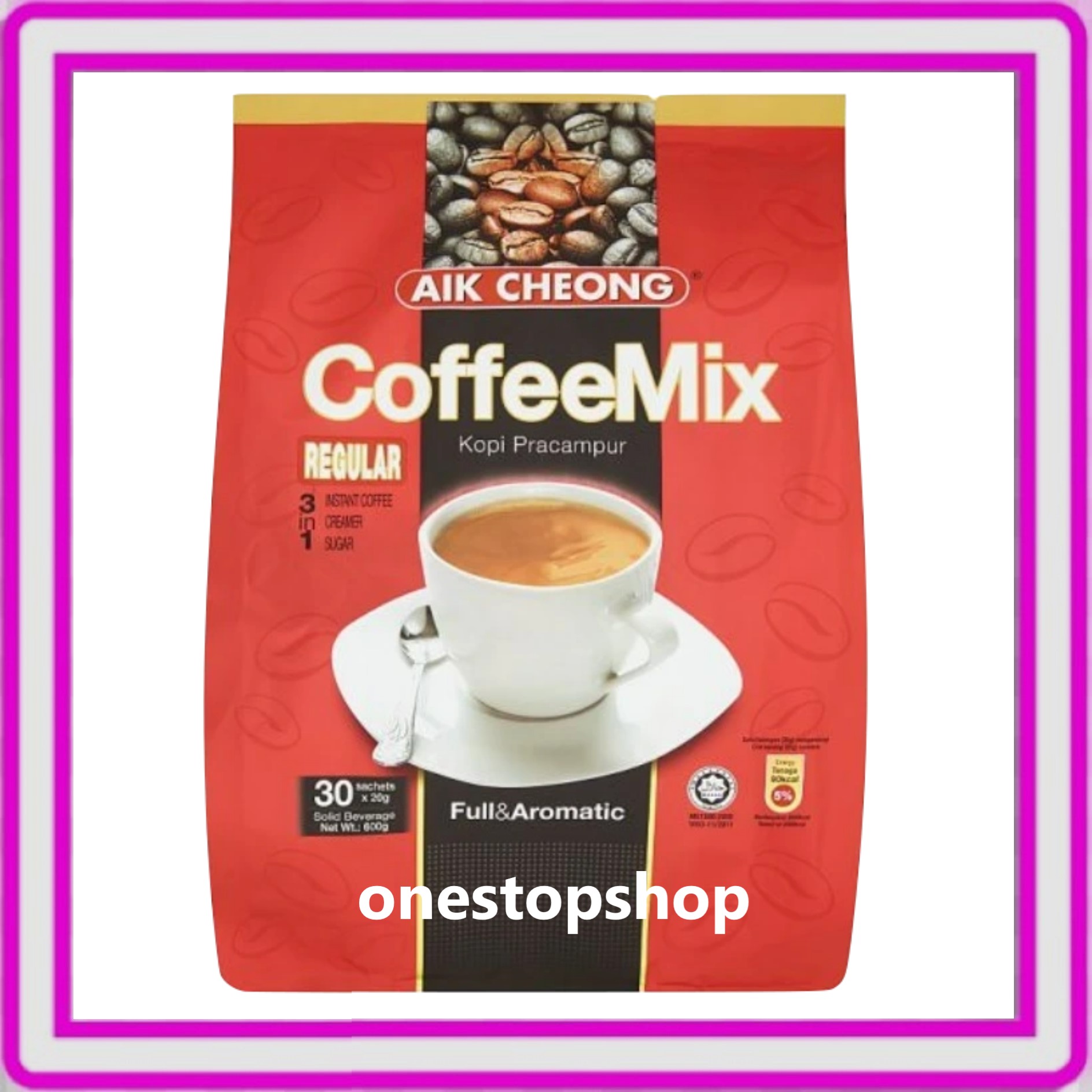 AIK Cheong Coffee Mix 3 in 1 Regular 30 x20g | Lazada PH