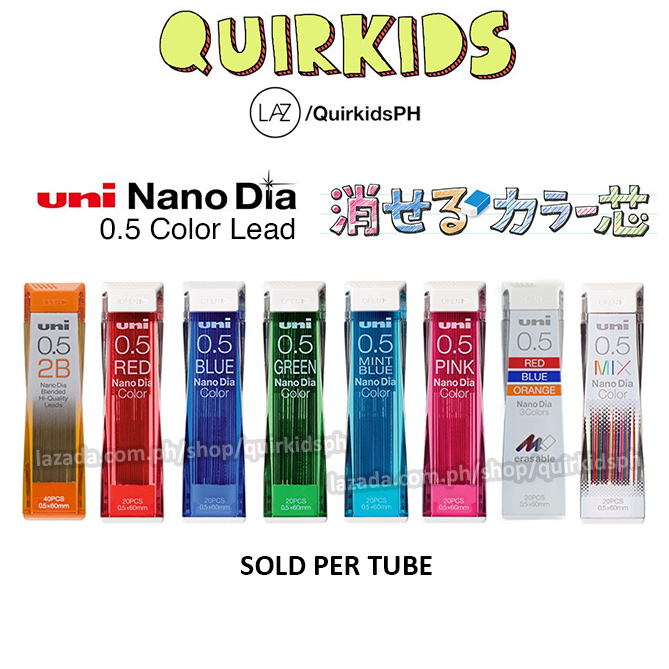 Uni Nano Dia Color 0.5 mm Mechanical Lead Pencil Colored Refill 202NDC ...