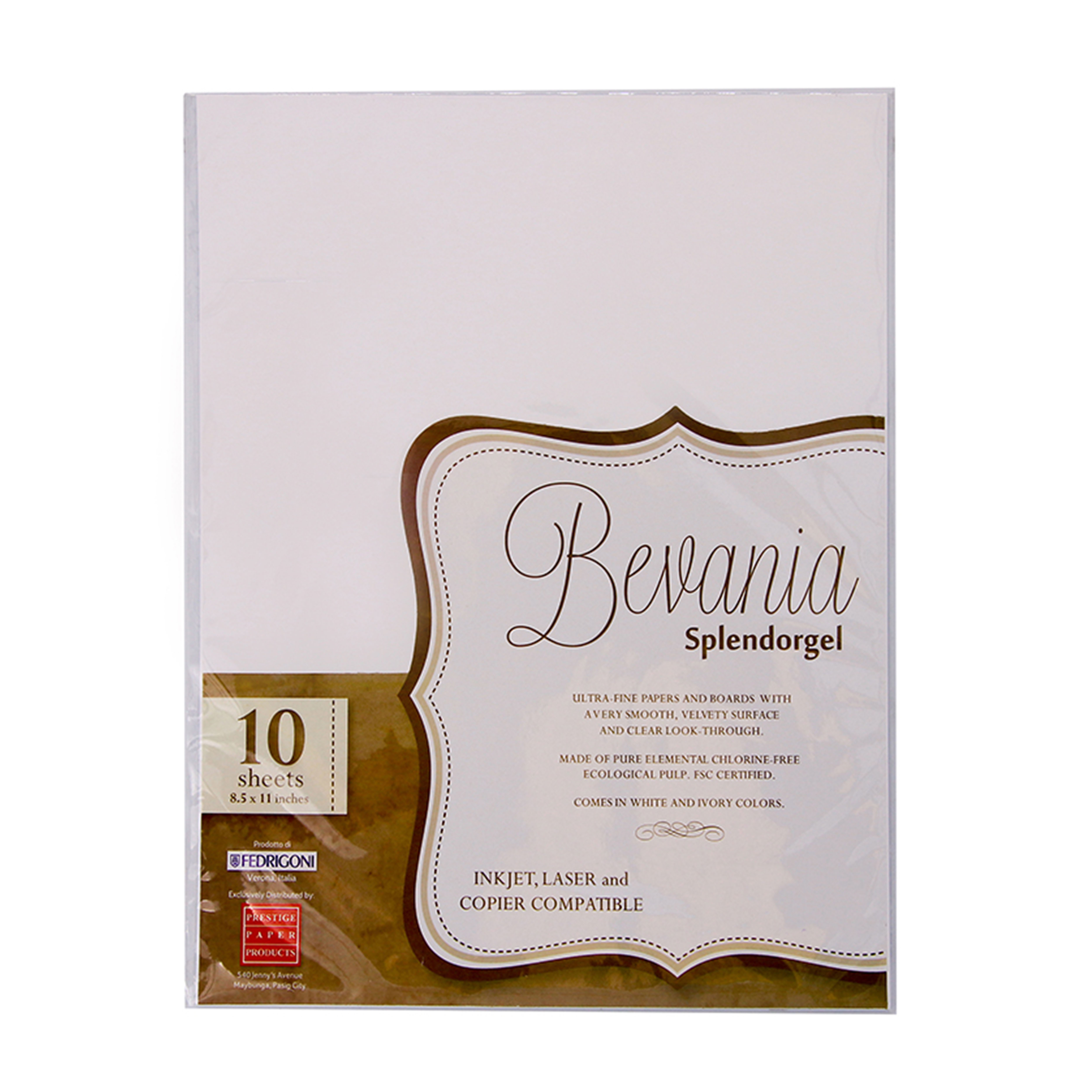 Bevania Splendorgel Specialty Paper White 10sheets per pack | Lazada PH