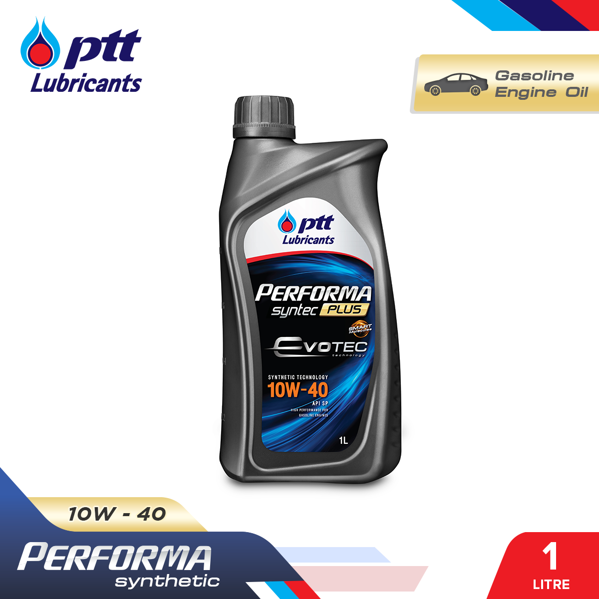 PTT Lubricants Performa Syntec Plus 10W-40 1L with FREE Arm Sleeves ...