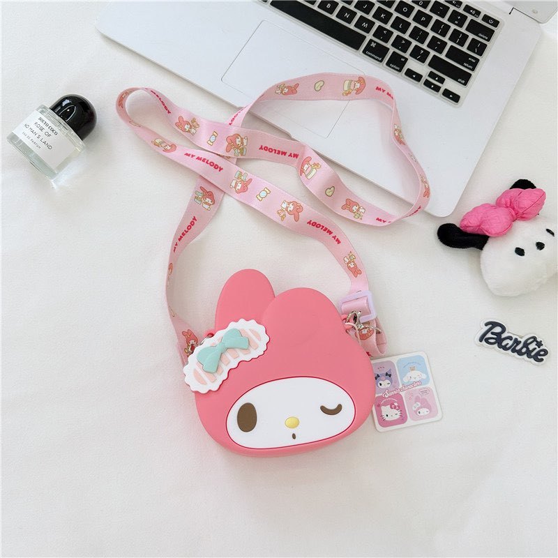 KF Kawaii Kuromi Bag, Cute Cartoon Kuromi Shoulder Bag with Zipper ...